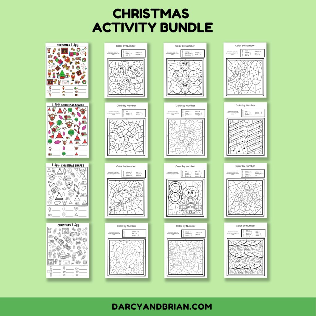 Christmas Activity Bundle - Darcy and Brian - Shop