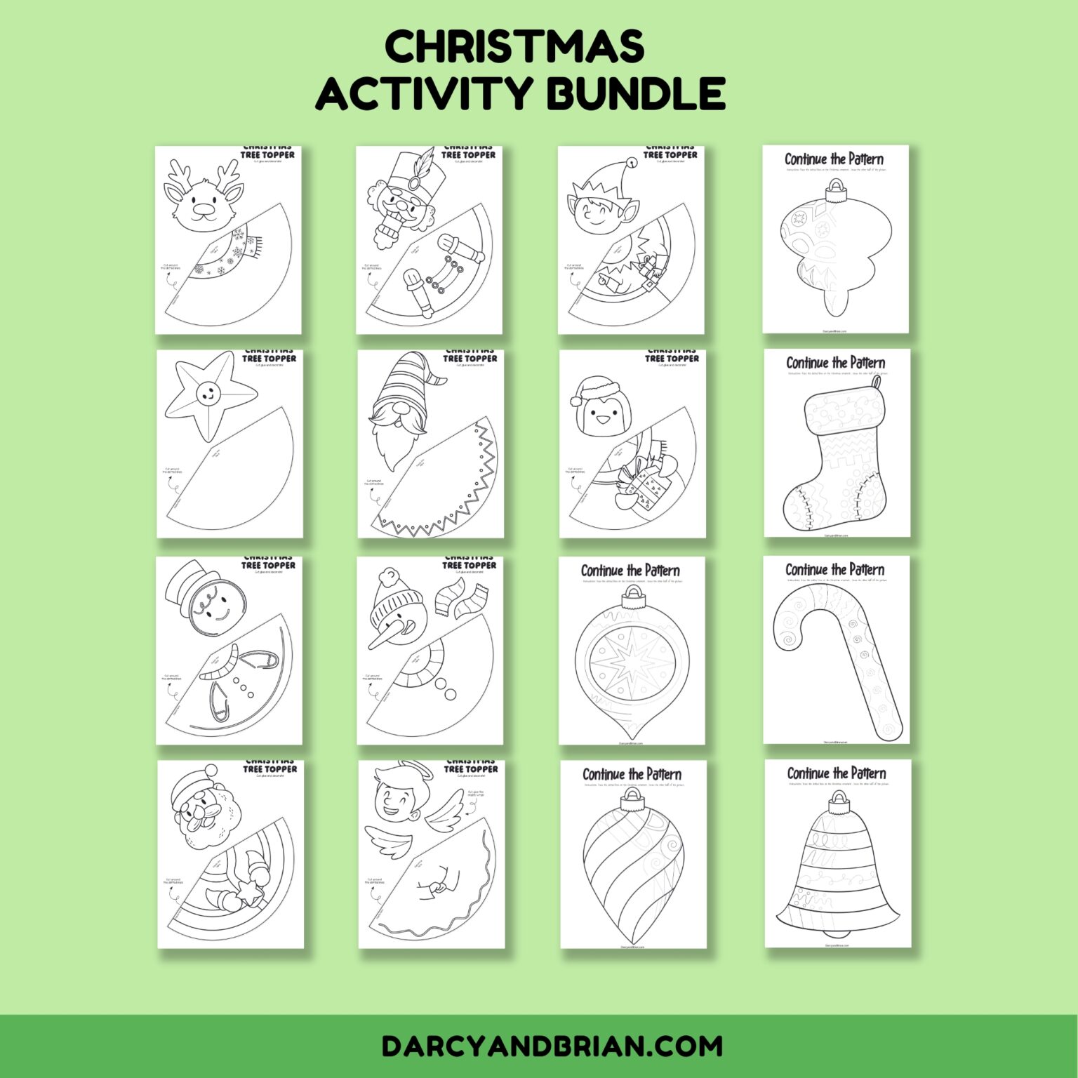 Christmas Activity Bundle - Darcy and Brian - Shop