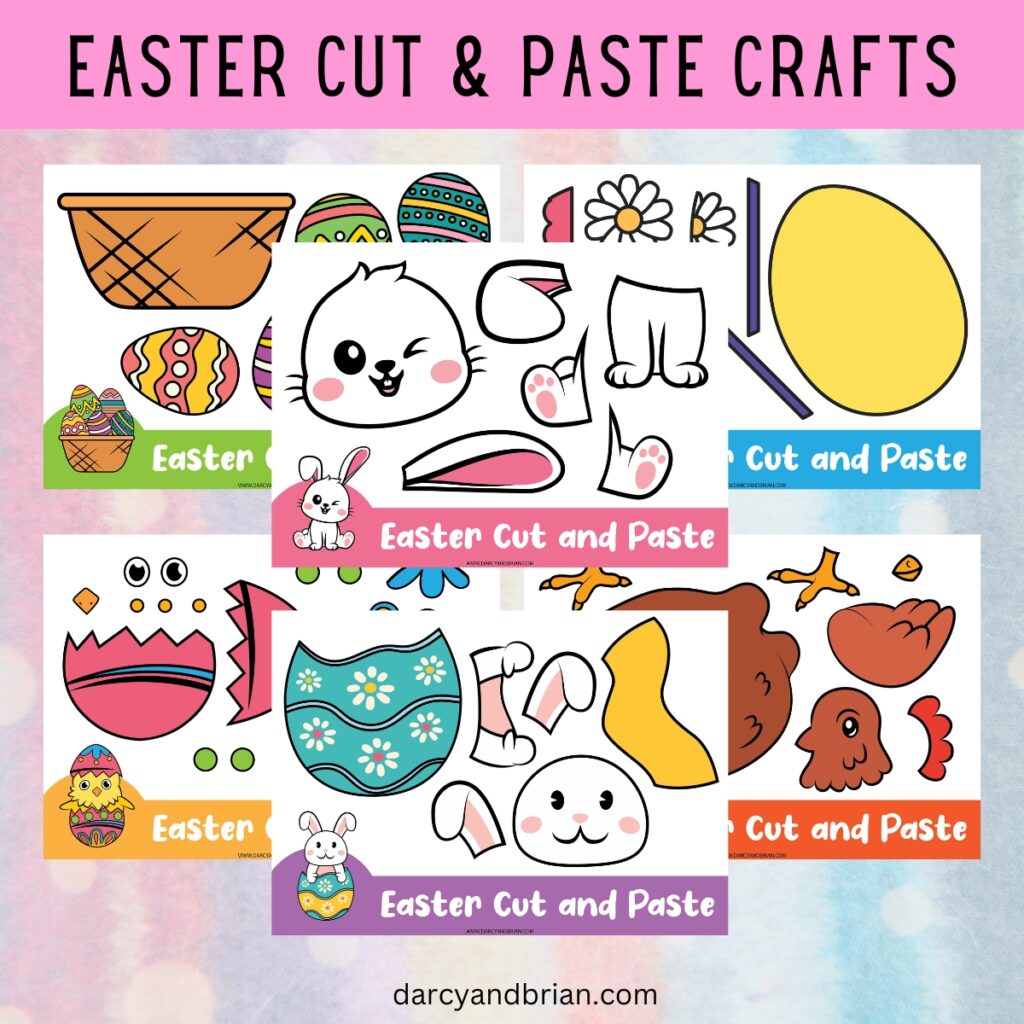 Fun Easter Crafts for Kids - Cut and Paste Activity Set