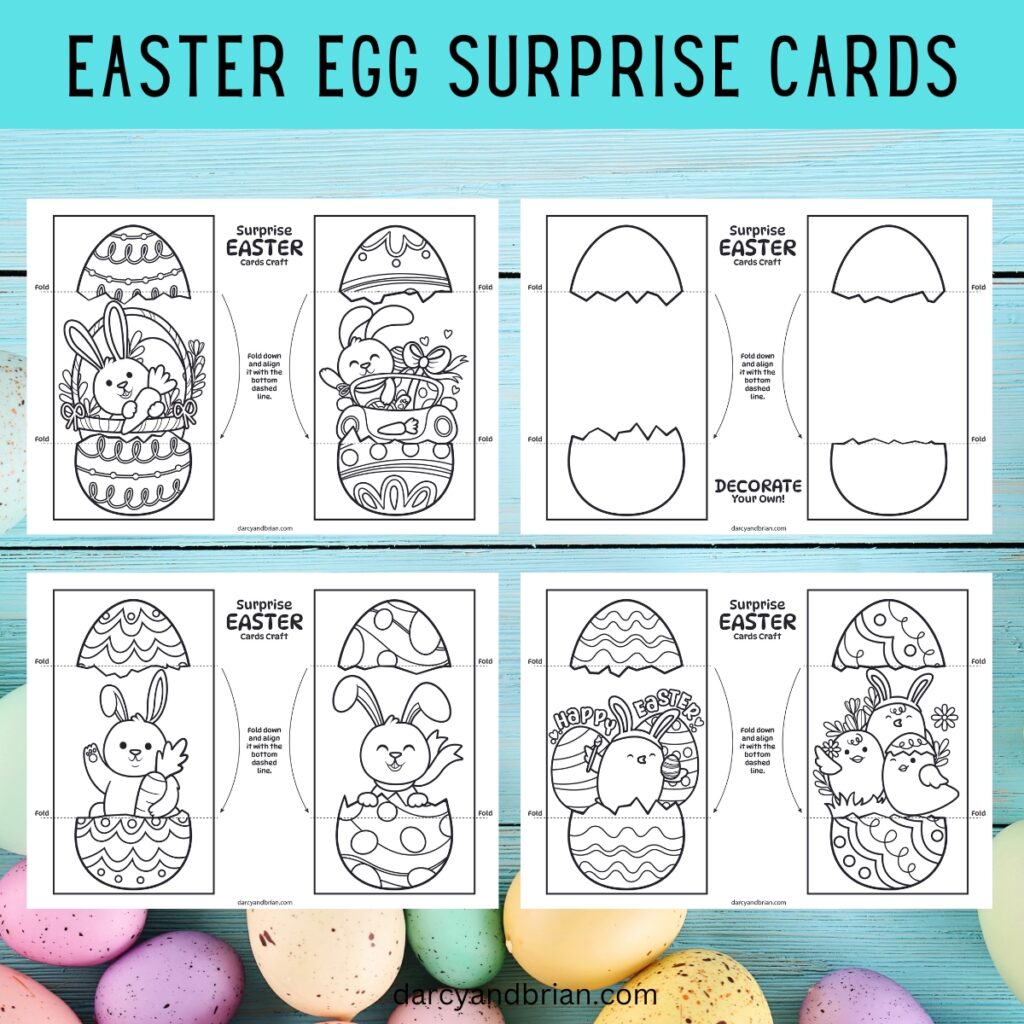 Easter Egg Surprise Cards for Kids - Creative Easter Craft Activity