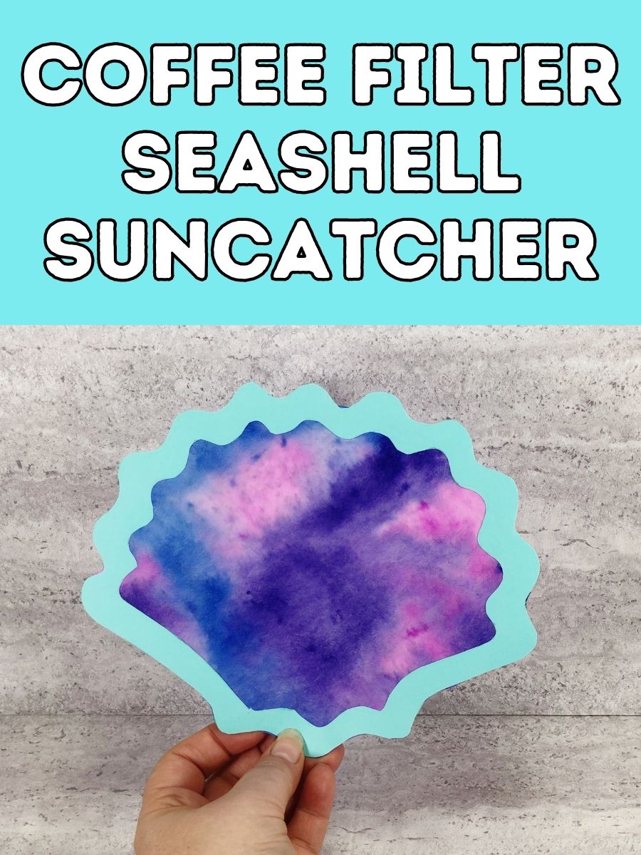 Coffee Filter Seashell Suncatcher Template - Darcy and Brian - Shop