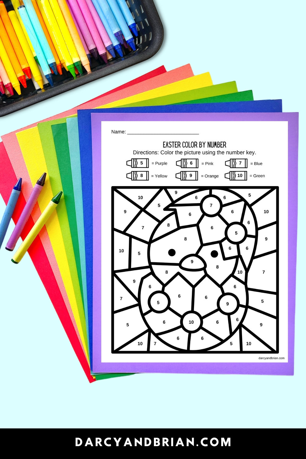 Easter Color By Number - Darcy and Brian - Shop