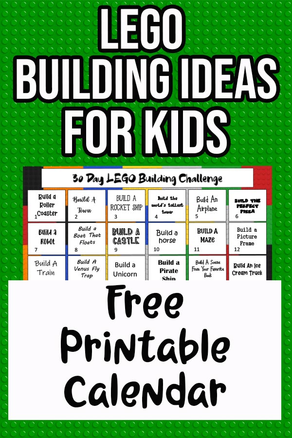 30 Day LEGO Building Challenge Calendar - Darcy and Brian - Shop