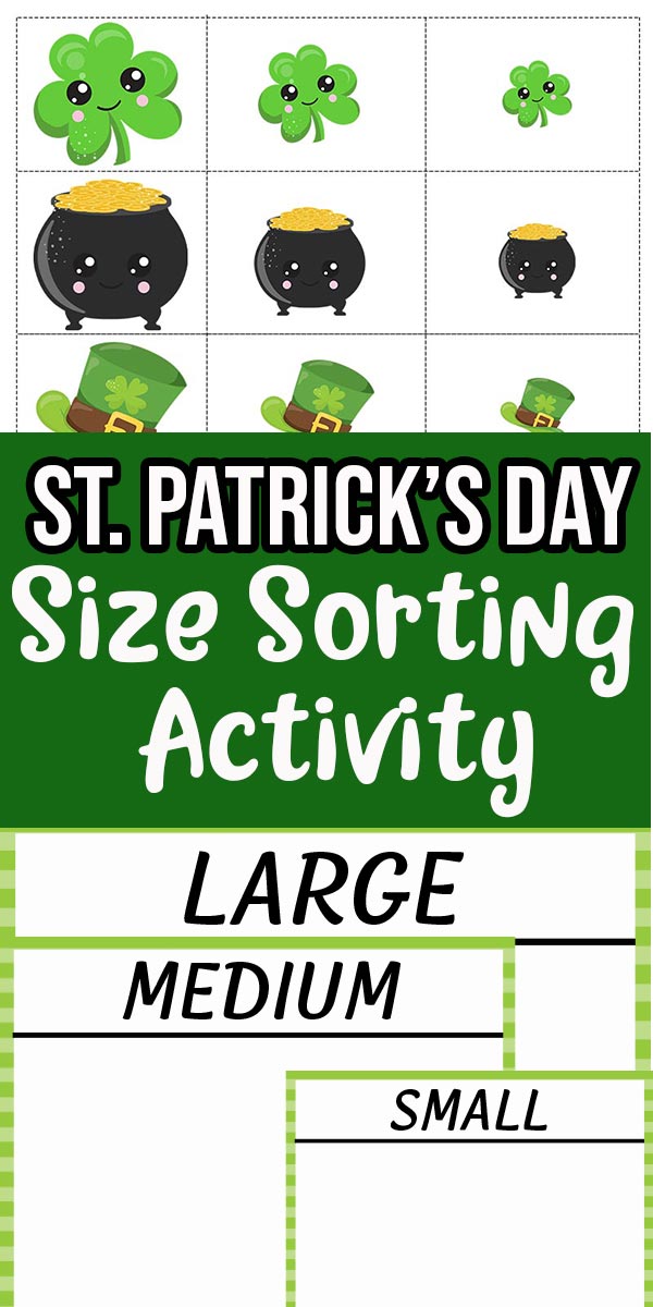 Saint Patrick's Day Shamrock Size Sorting - Darcy and Brian - Shop