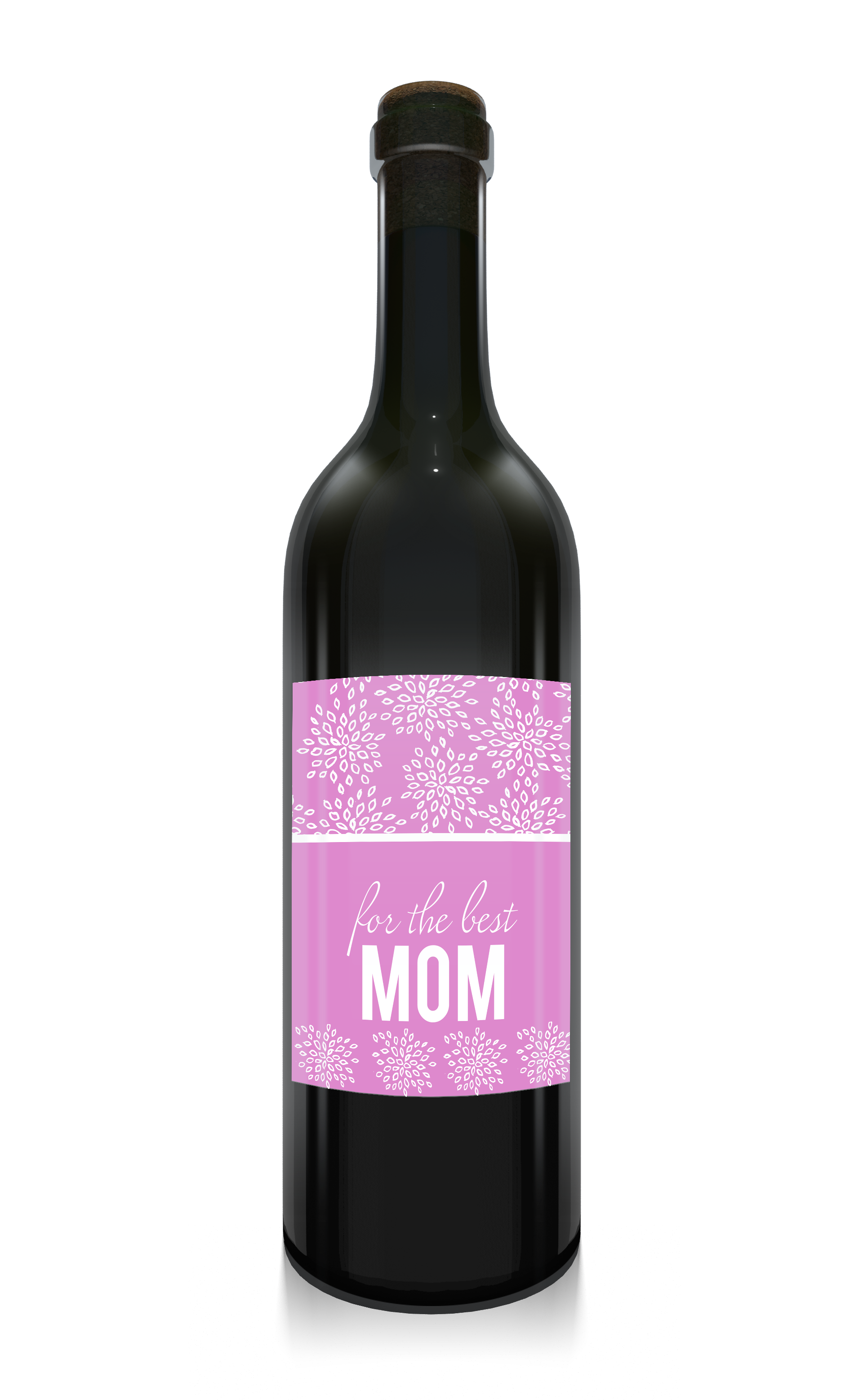 Mother's Day Best Mom Wine Label - Darcy and Brian - Shop