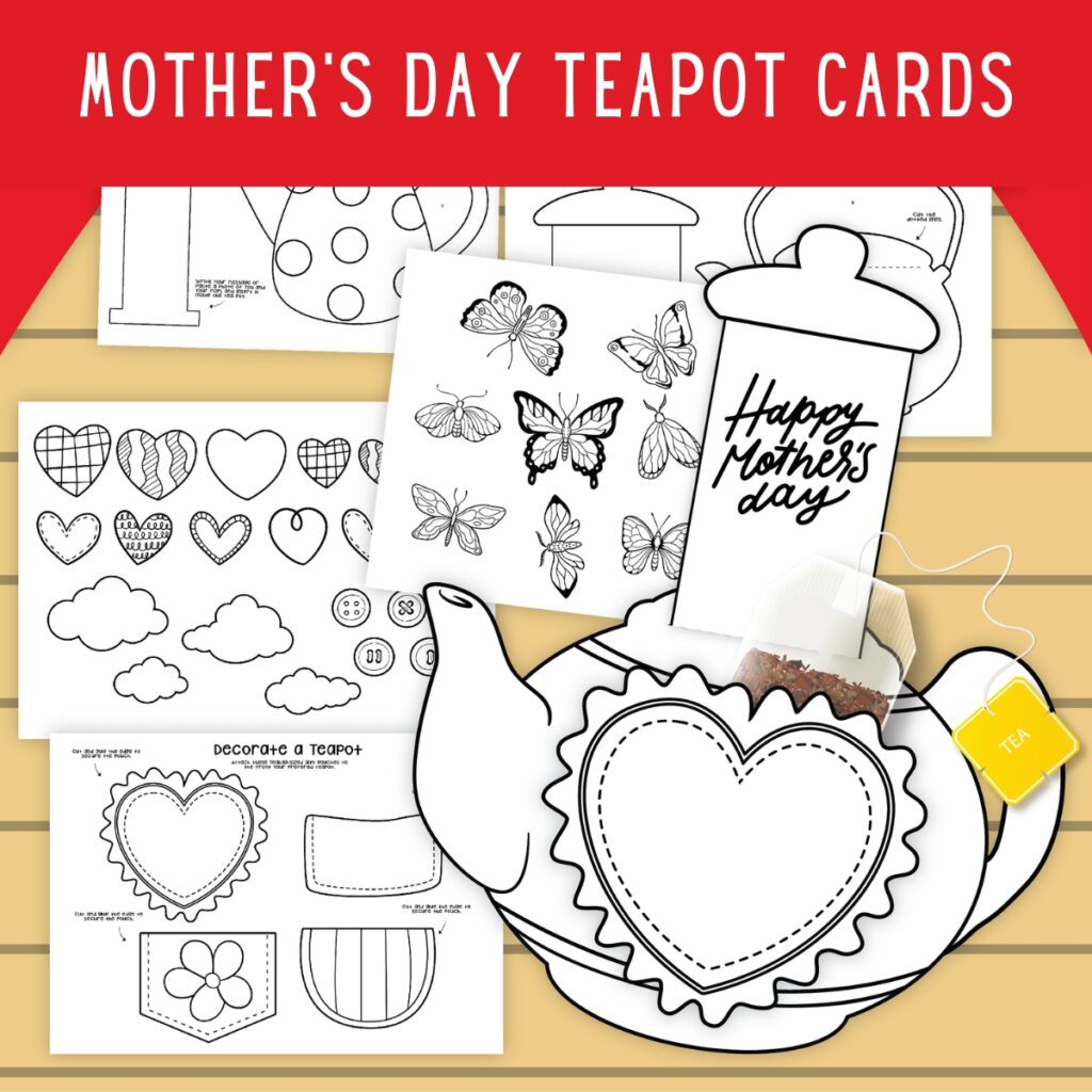 Mother's Day Teapot Cards - Unique Craft for Kids