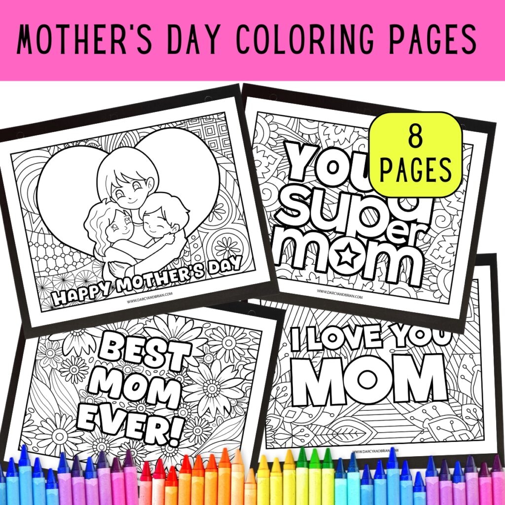 Unique Mother's Day Coloring Pages for Creative Kids