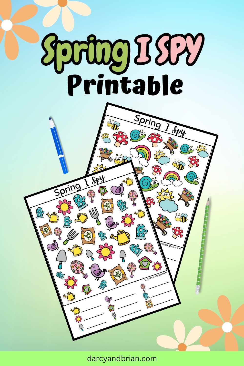 Spring I Spy Printable - Darcy and Brian - Shop