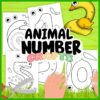Animal Number Crafts: Fun Cut and Paste Activities for Kids