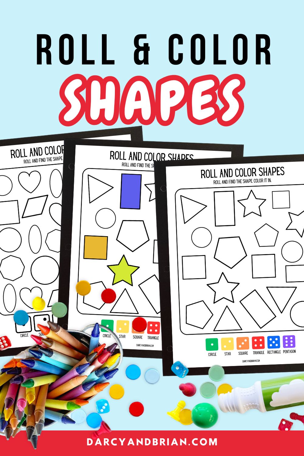 Roll and Color Shapes - Darcy and Brian - Shop