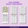 Printable Halloween Count and Graph Worksheets