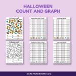 Printable Halloween Count and Graph Worksheets