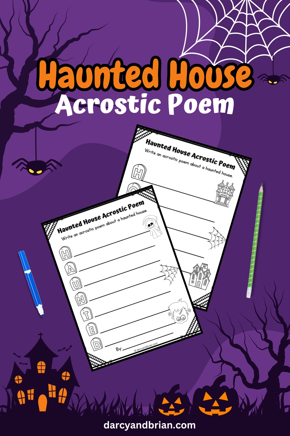 Haunted House Acrostic Poem - Darcy and Brian - Shop