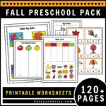 Fall Preschool Pack for Fun Learning and Skills Practice