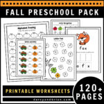 Fall Preschool Pack for Fun Learning and Skills Practice
