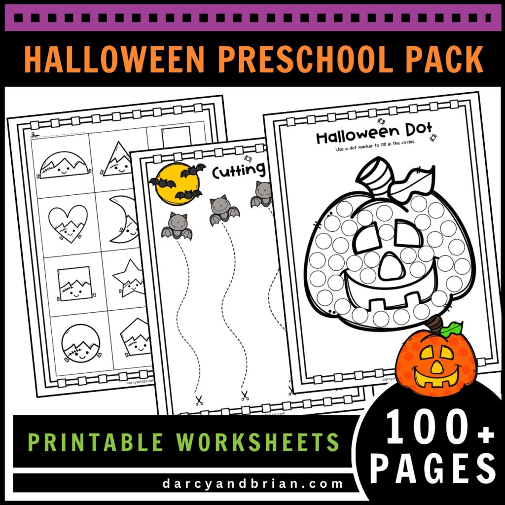Halloween Preschool Pack - Fun & Educational Activities for Kids