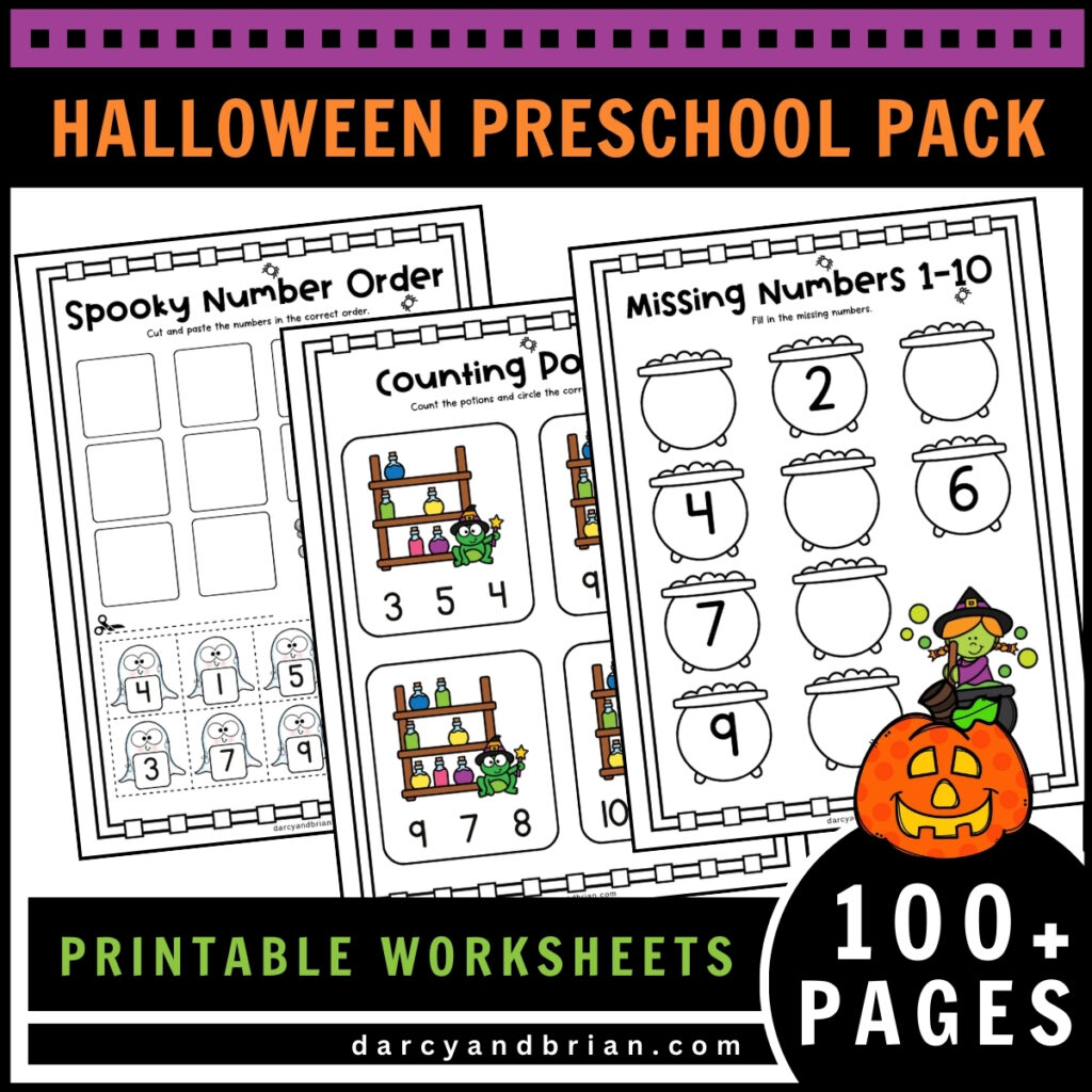 Halloween Preschool Pack - Fun & Educational Activities for Kids