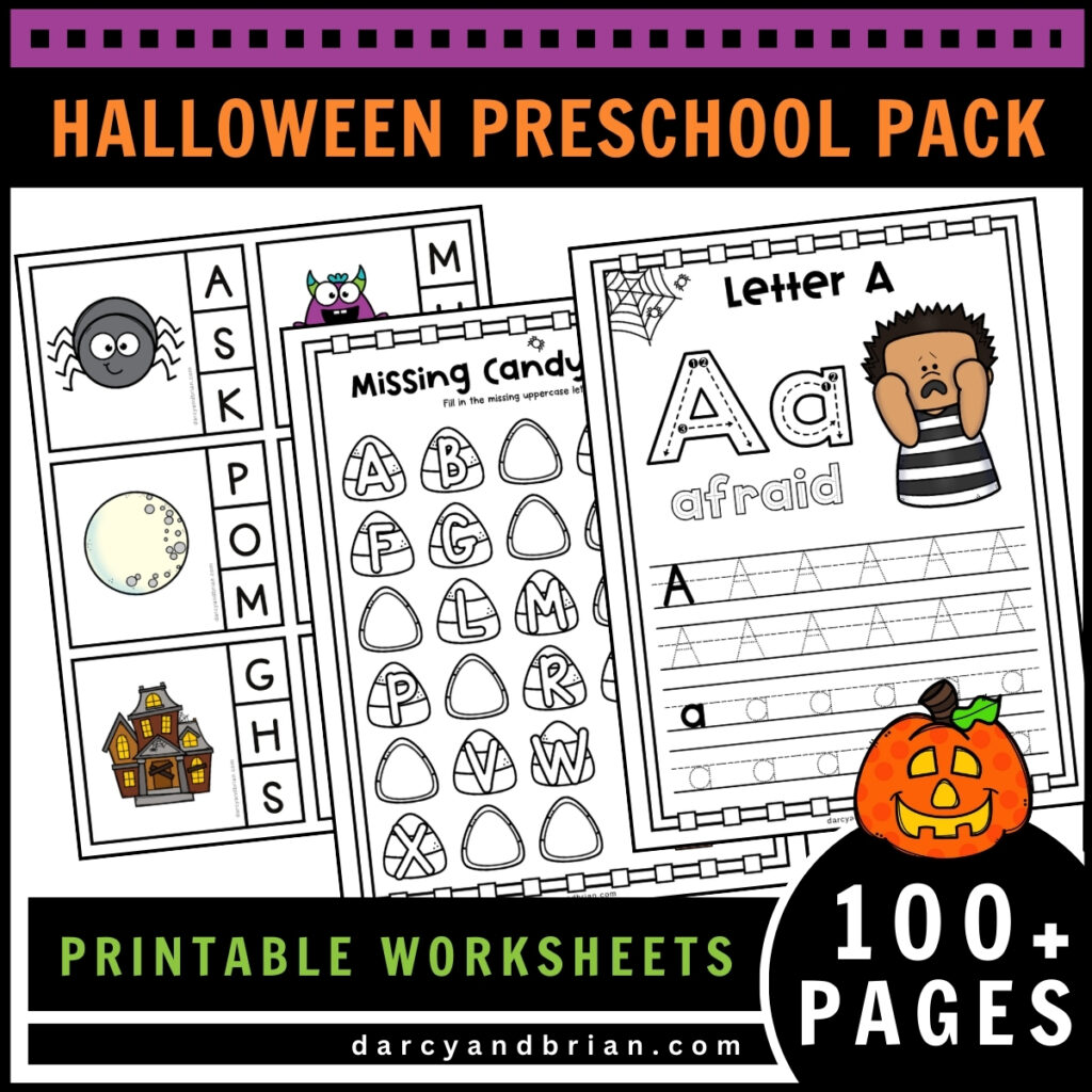 Halloween Preschool Pack - Fun & Educational Activities for Kids