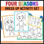 Printable Four Seasons Dress Up Activity Set