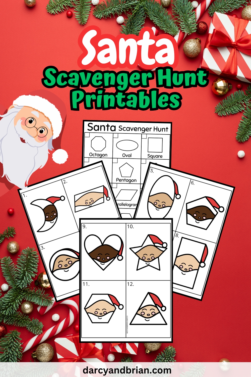Santa Scavenger Hunt Printables - Darcy and Brian - Shop