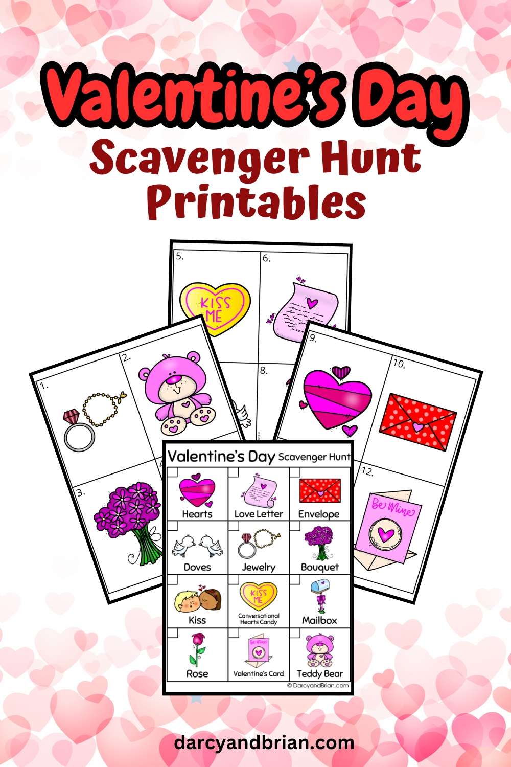 Valentine's Day Scavenger Hunt - Darcy and Brian - Shop